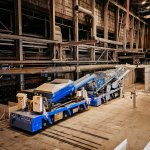 Posiva - Second AGV platform delivered from Italy to Finland for testing